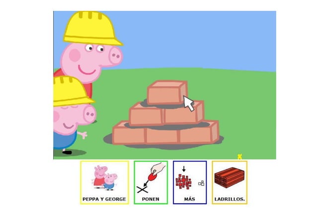 Sr. Bull ( Peppa Pig ) construye una casa. Cuento con pictogramas ...