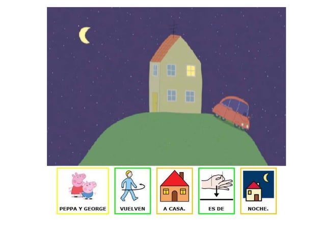 Sr. Bull ( Peppa Pig ) construye una casa. Cuento con pictogramas ...