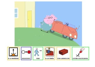 Sr. Bull ( Peppa Pig ) construye una casa. Cuento con pictogramas ...