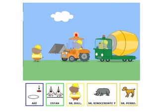 Sr. Bull ( Peppa Pig ) construye una casa. Cuento con pictogramas ...