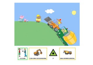 Sr. Bull ( Peppa Pig ) construye una casa. Cuento con pictogramas ...