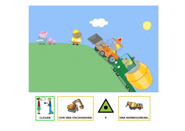 Sr. Bull ( Peppa Pig ) construye una casa. Cuento con pictogramas ...