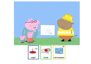 Sr. Bull ( Peppa Pig ) construye una casa. Cuento con pictogramas ...