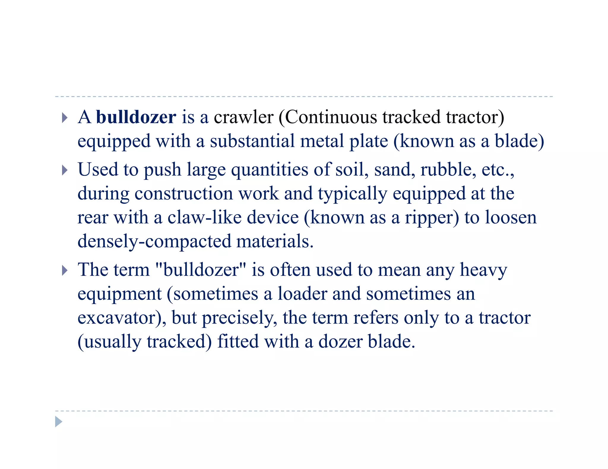 Material handling, Bulldozer | PDF
