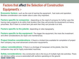 Bulldozer as machinery equipment | PPTX
