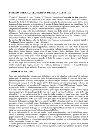Bulle da morire al classico con emanuela da ros | PDF