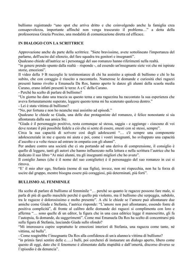 Bulle da morire al classico con emanuela da ros | PDF