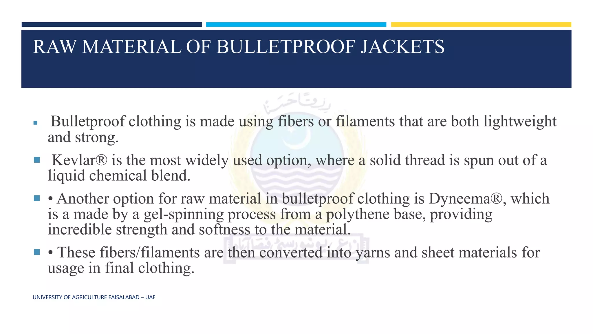 Bullet proof jacket | PPTX