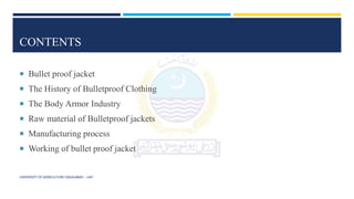 Bullet proof jacket | PPTX