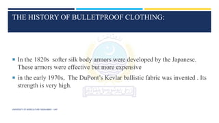 Bullet proof jacket | PPTX