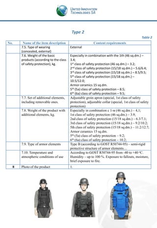 Bullet proof jackets general characteristic | PDF