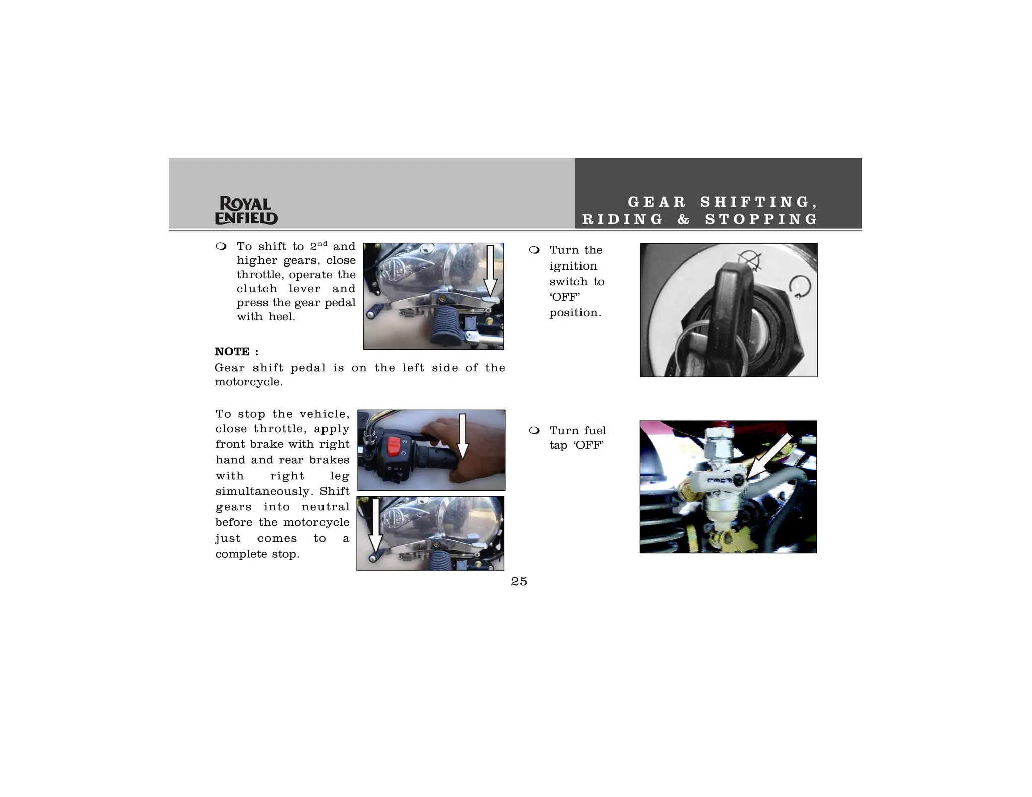 ROYAL ENFIELD OWNER MANUAL Bullet 350 Twinspark | PDF