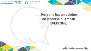 Bullet and blame proofing your leadership training program | PPT