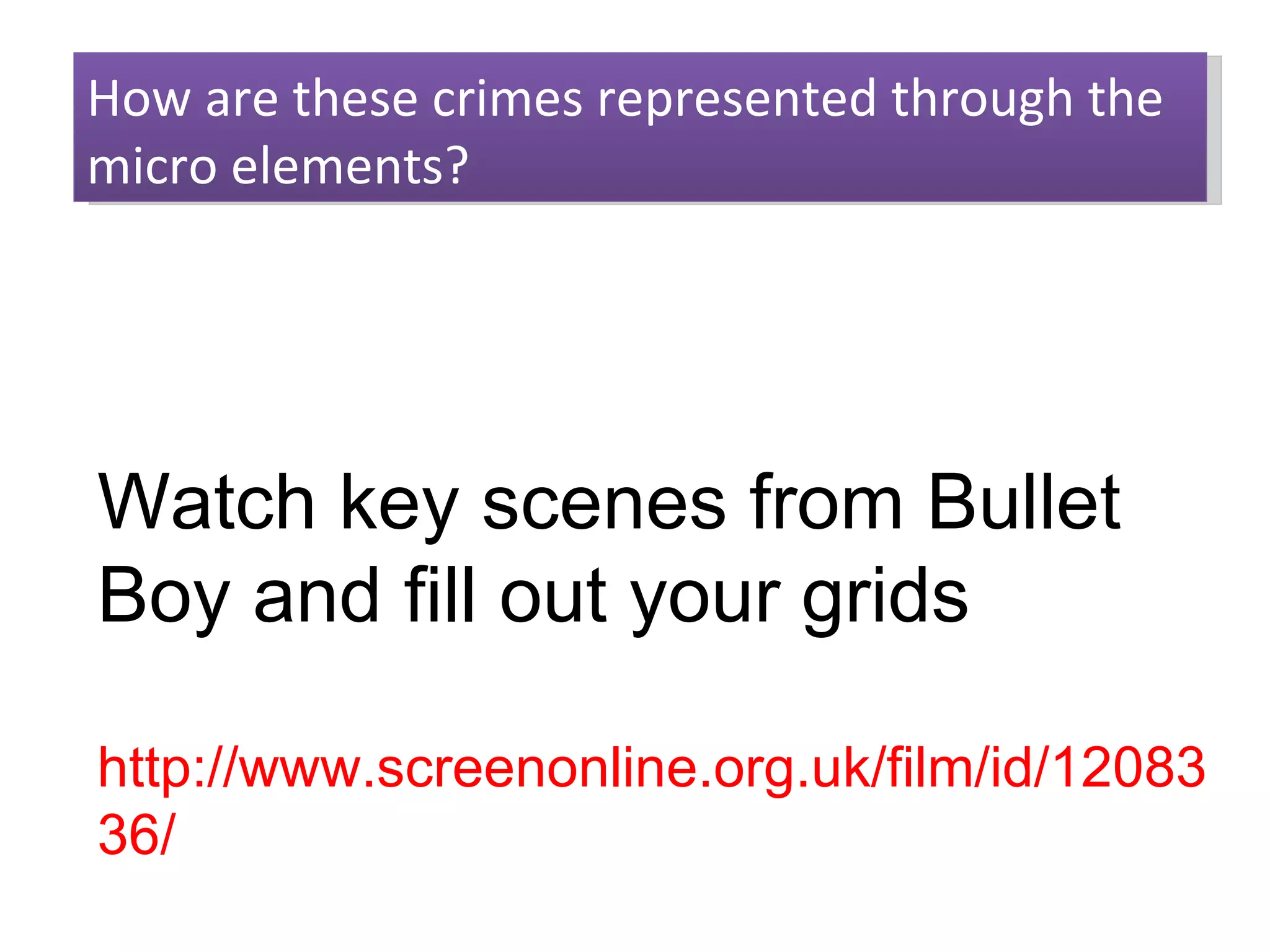 Bullet boy intro SECTION B | PPT