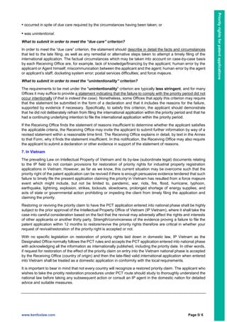 Restoration of priority rights for patent applications in Vietnam – What you need to know | PDF