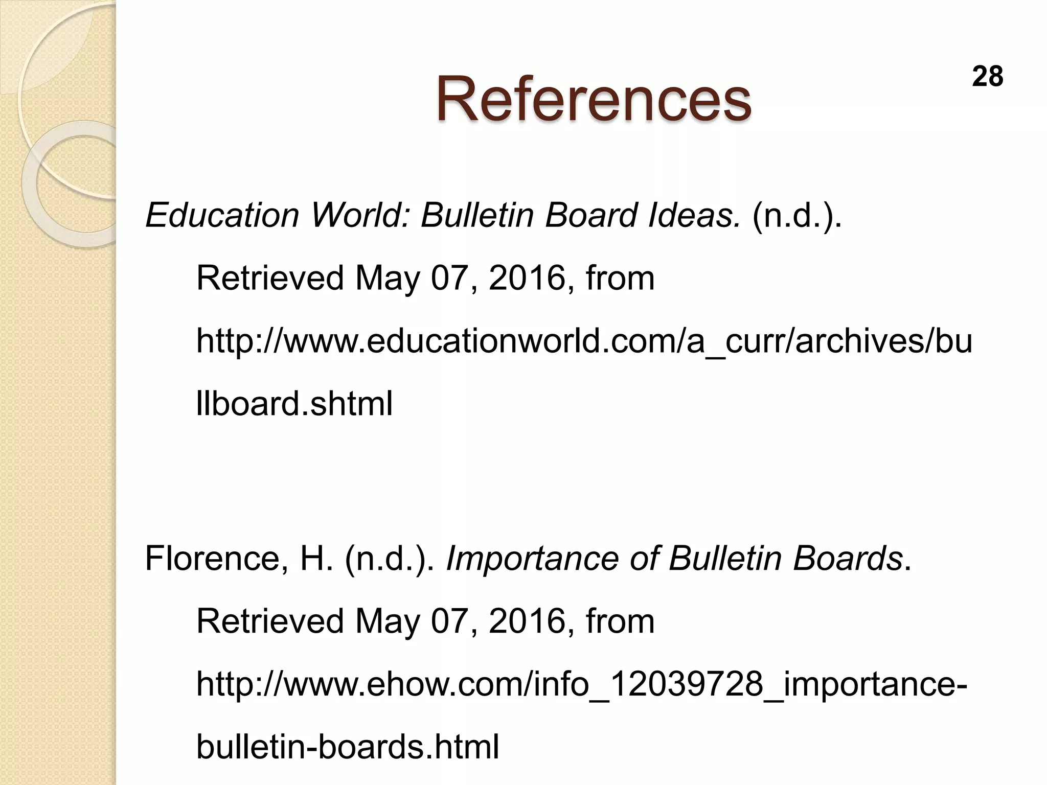 The Bulletin Board | PPTX