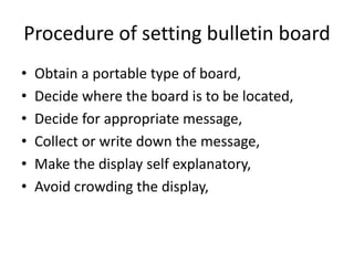 Bulletin board | PPTX