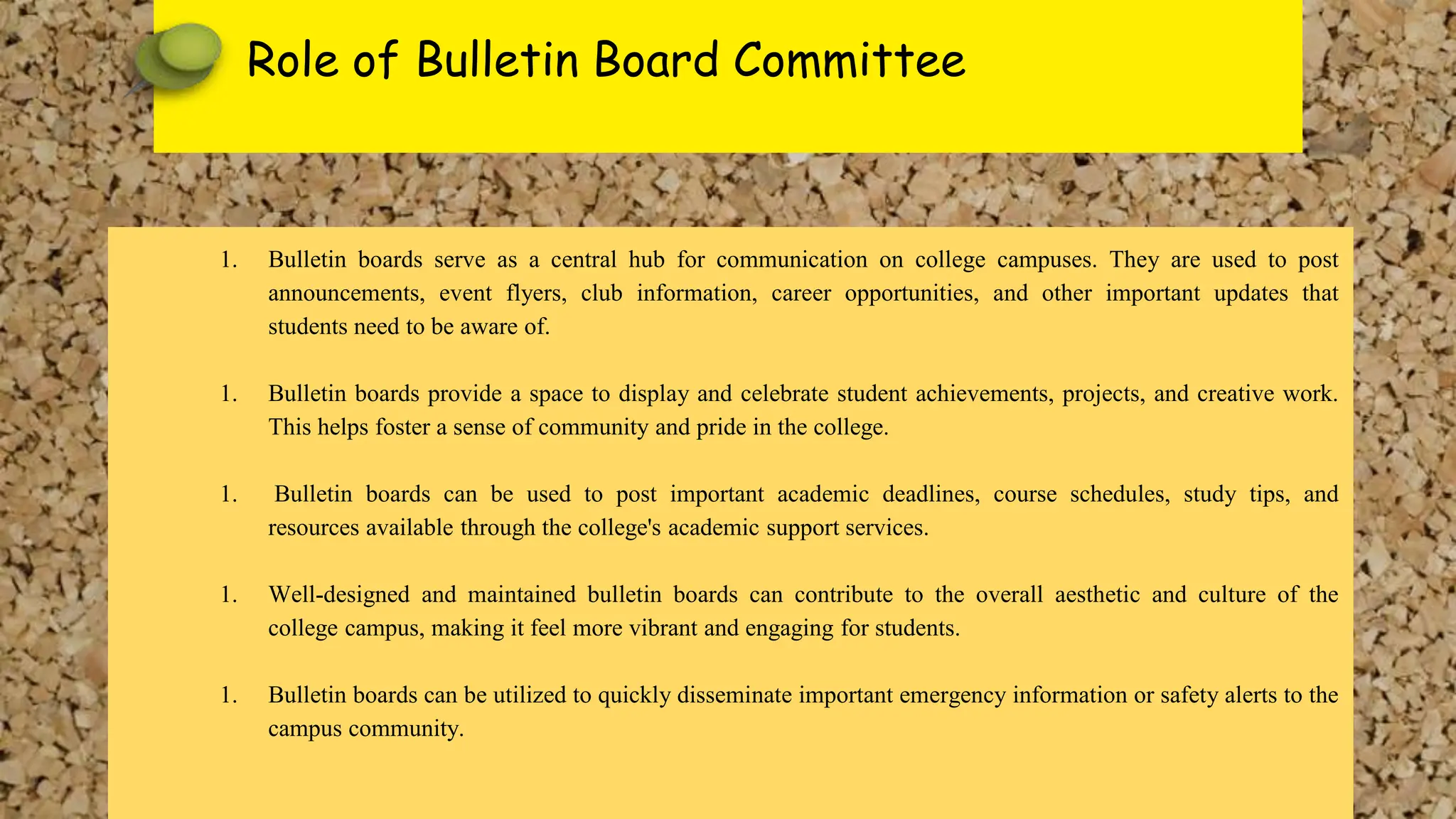 Bulletin Board Committee Final Report .pptx