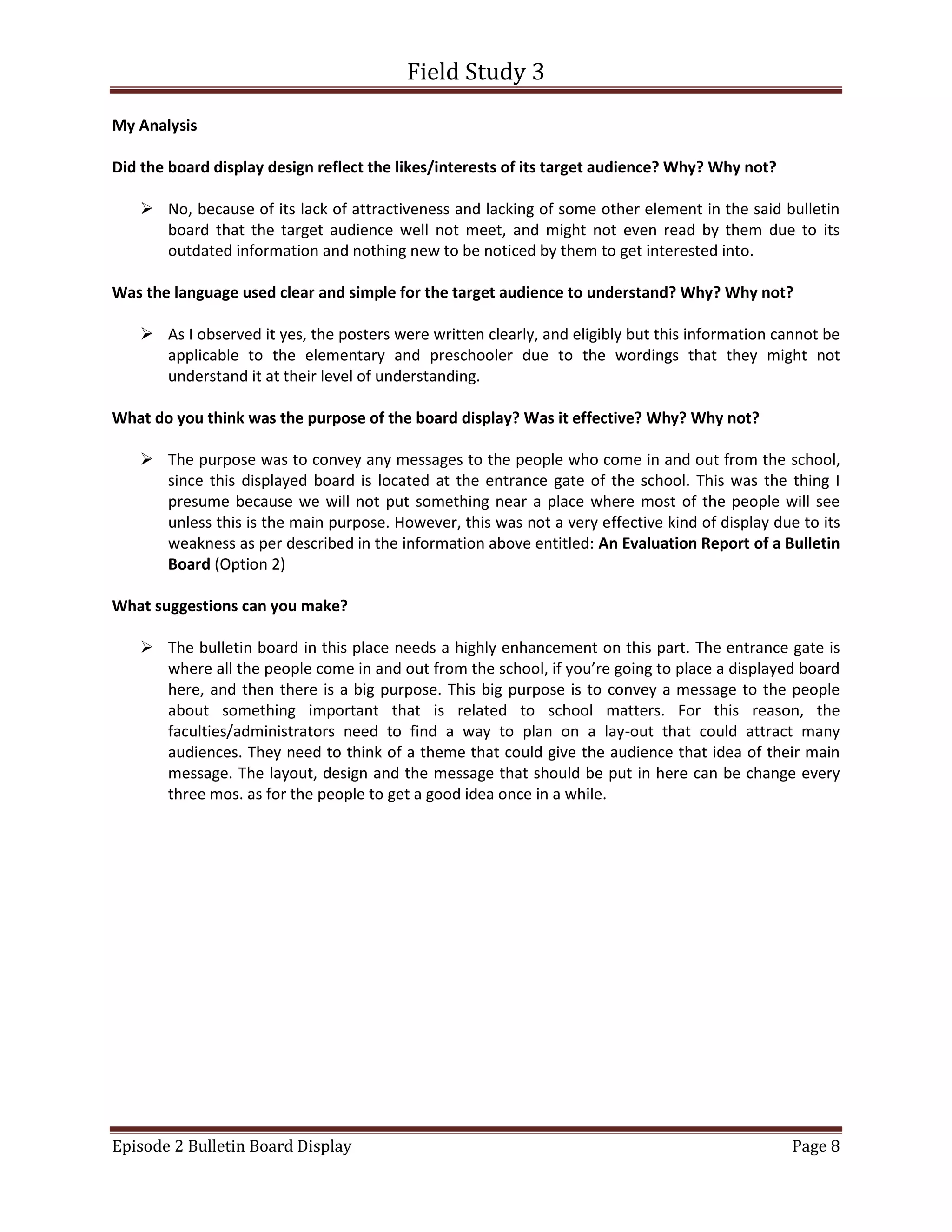 Bulletin Board Display New | DOCX
