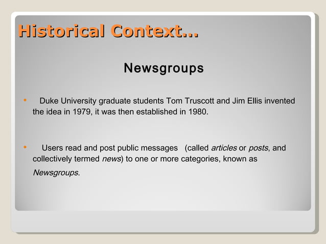 Bulletin Boards Newsgroups | PPT