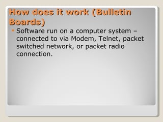 Bulletin Boards Newsgroups | PPT