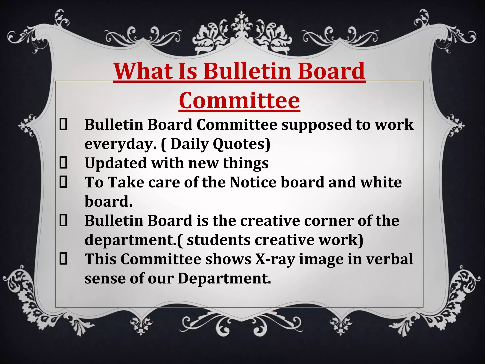 Bulletin board committee 2020 - 2021 | PDF