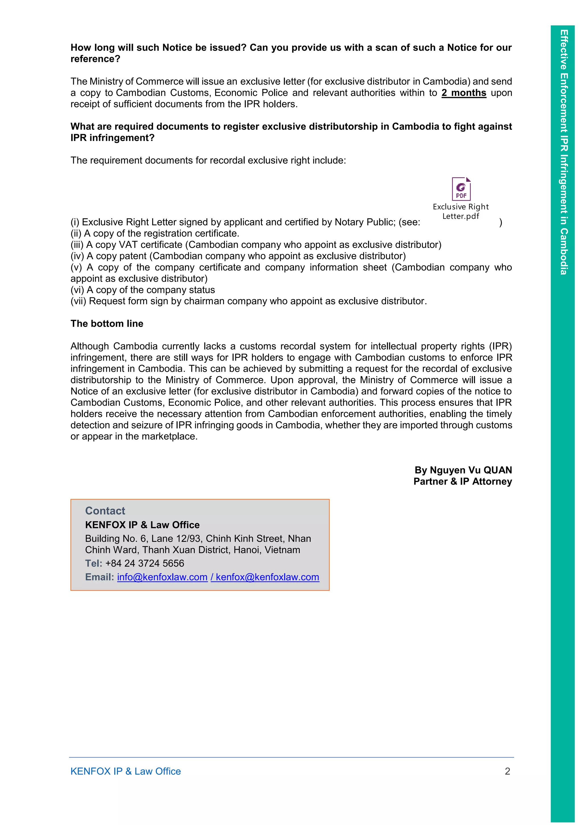 How to Effectively Enforce IPR Infringement in Cambodia.pdf