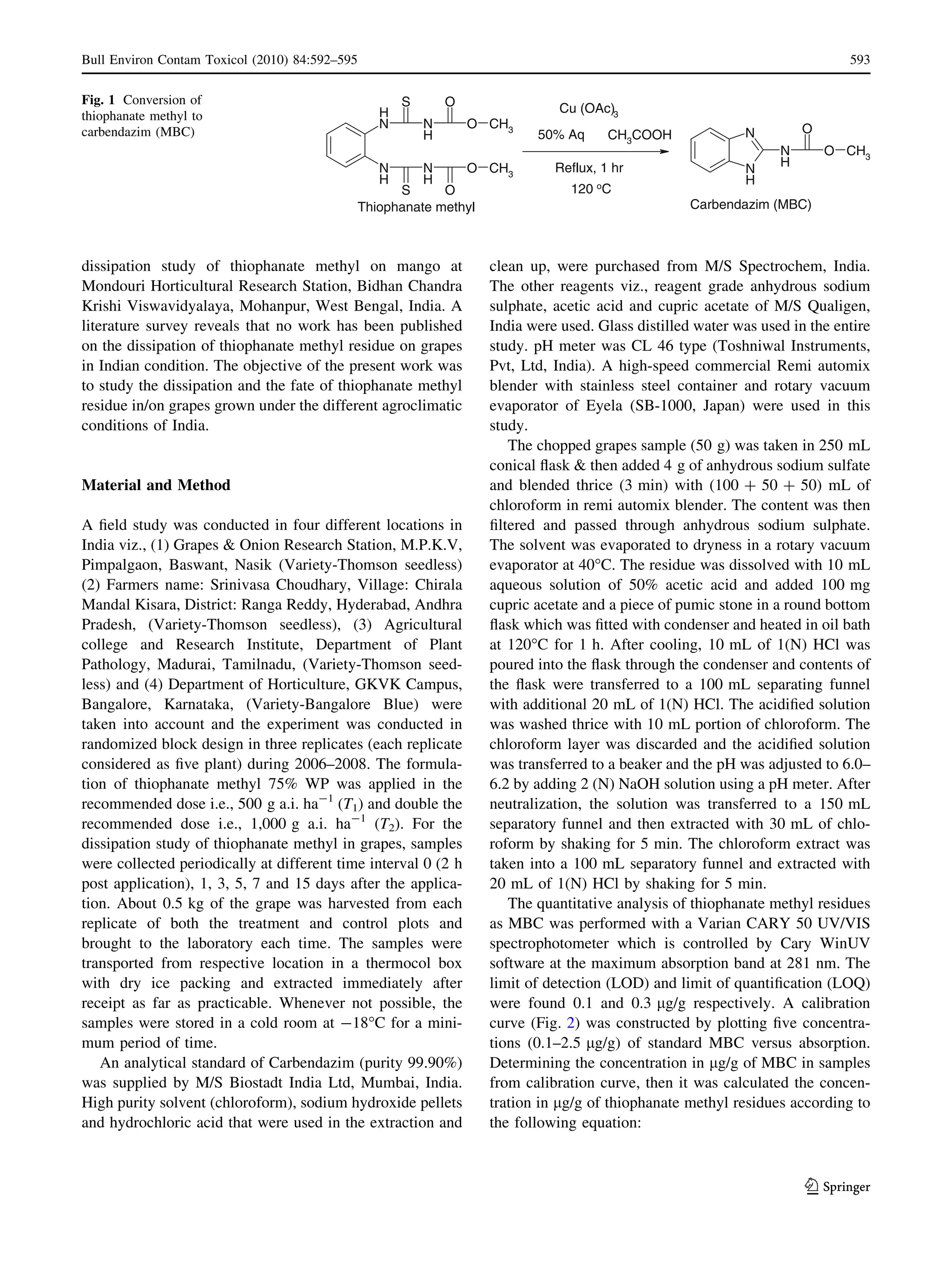 Bulletin of environmental contamination and toxicology sudeb mandal | PDF