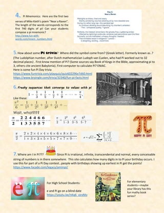 Bulletin pi day 2021 | PDF