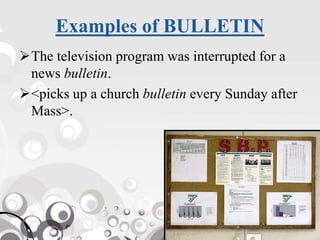 Bulletin Board | PPTX