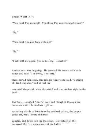 Bullet in the Brain Tobias Wolff 1 4 Bullet in .docx