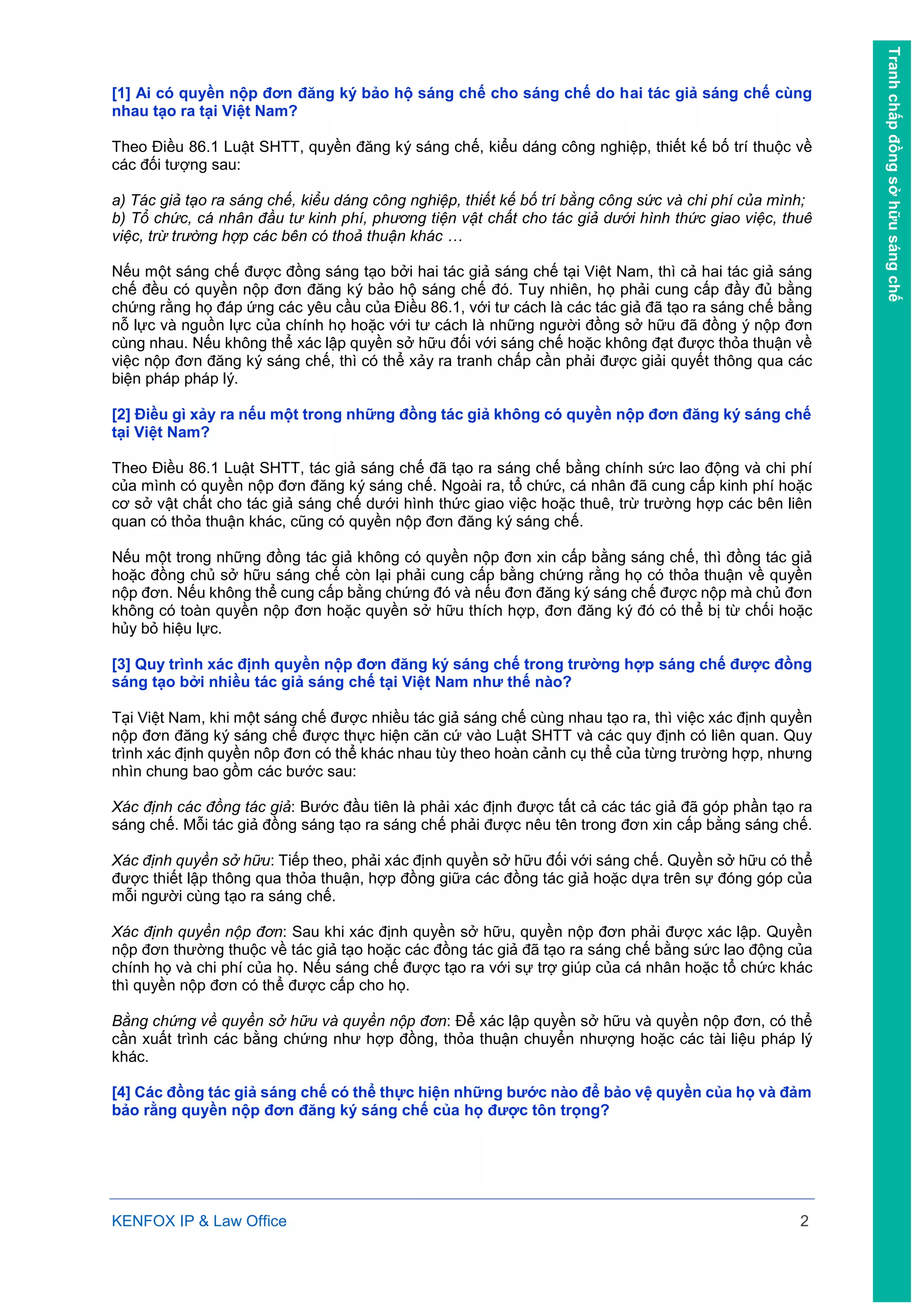 Tranh chấp về đồng sở hữu sáng chế - Phải làm gì.pdf