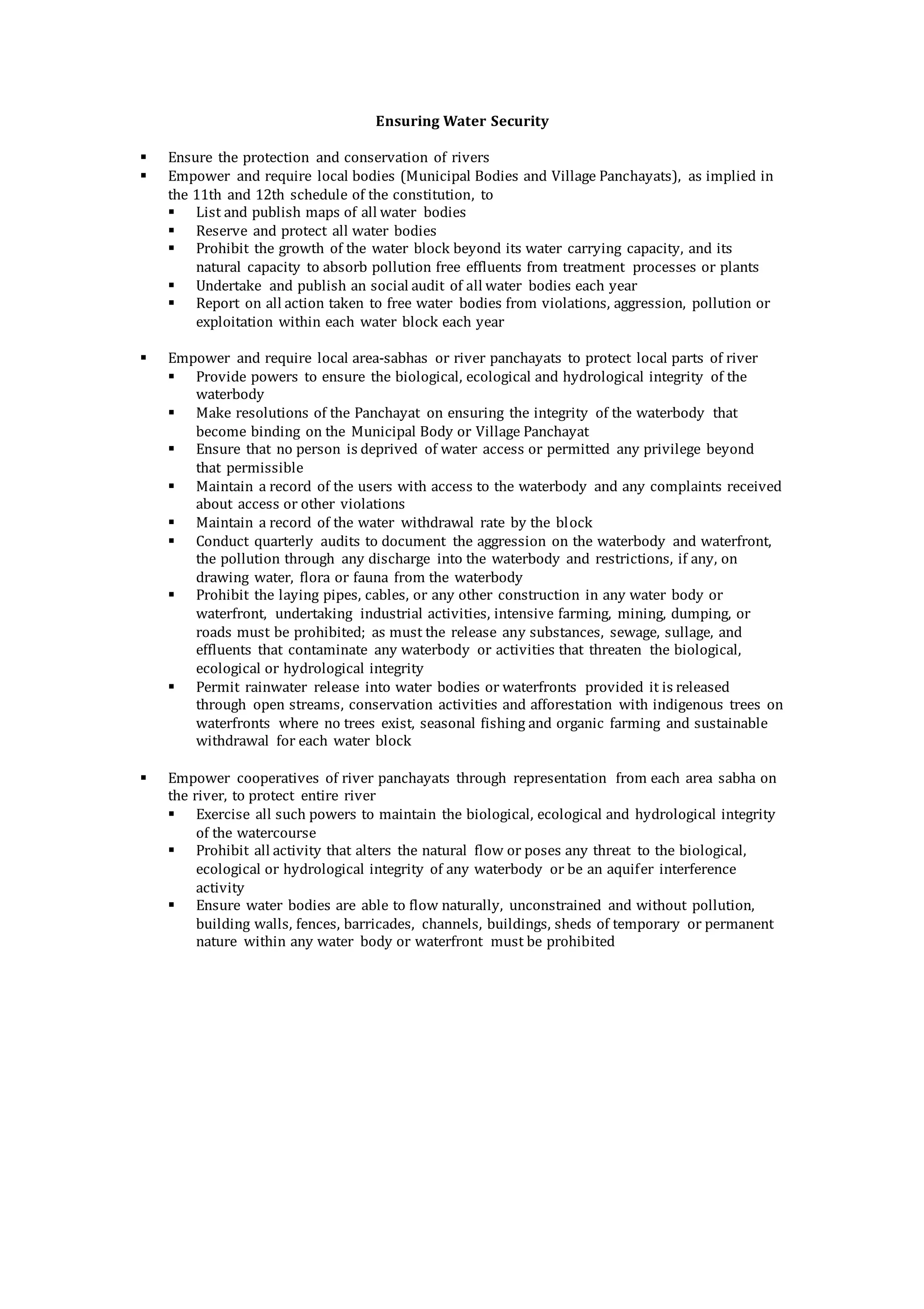 Creating Water Security | DOCX