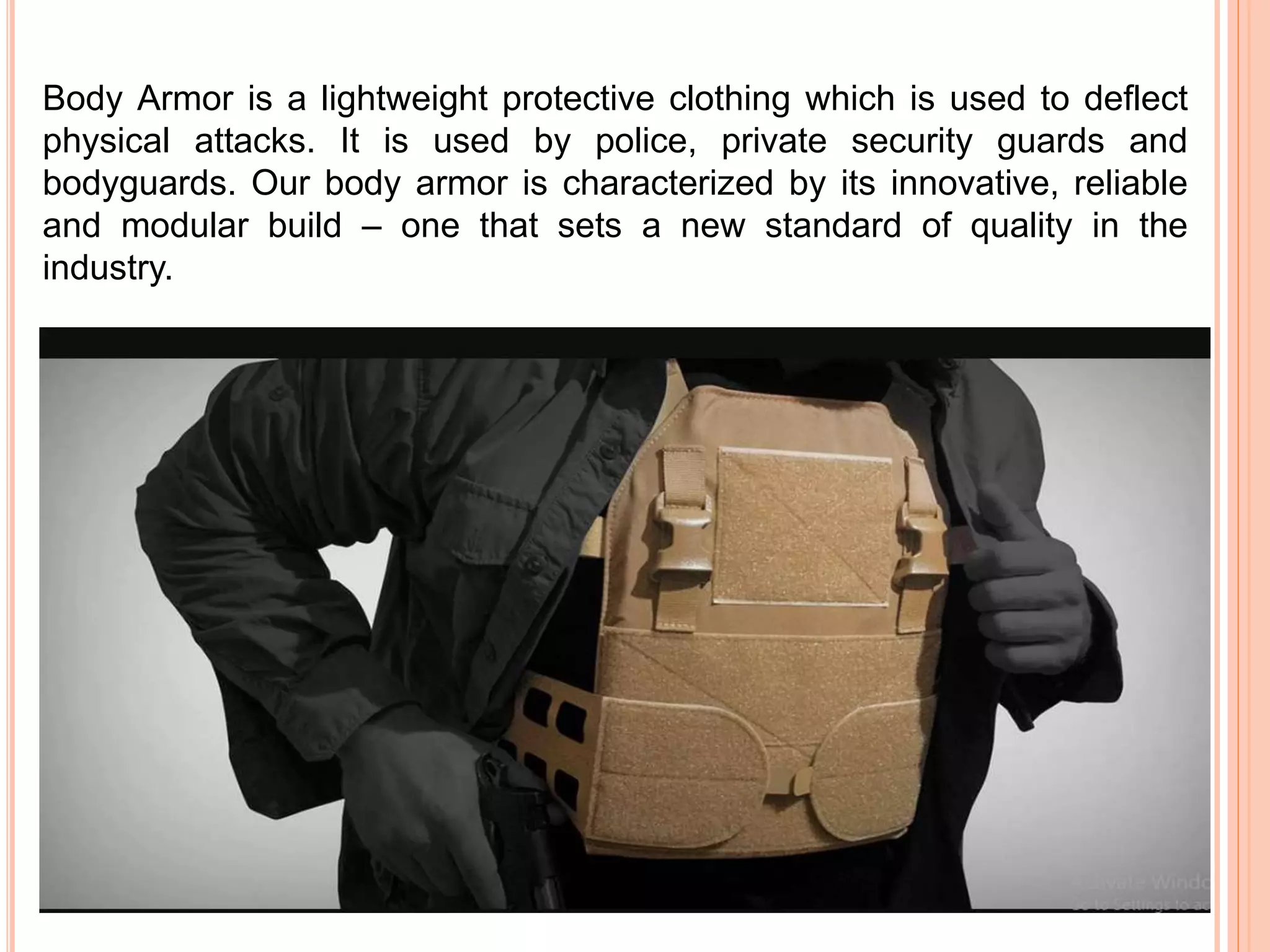 Bullet proof body armor | PPT