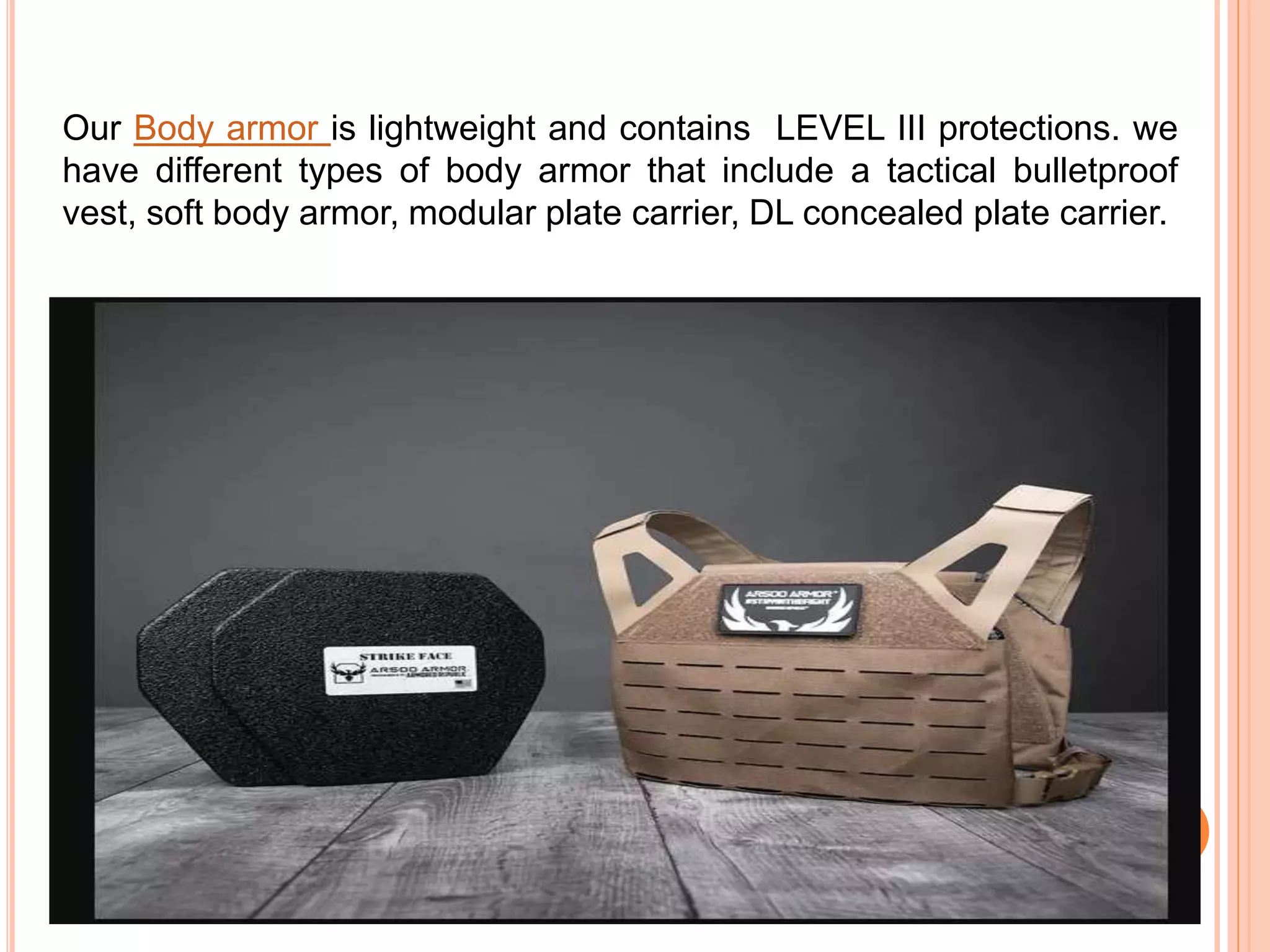 Bullet proof body armor | PPT