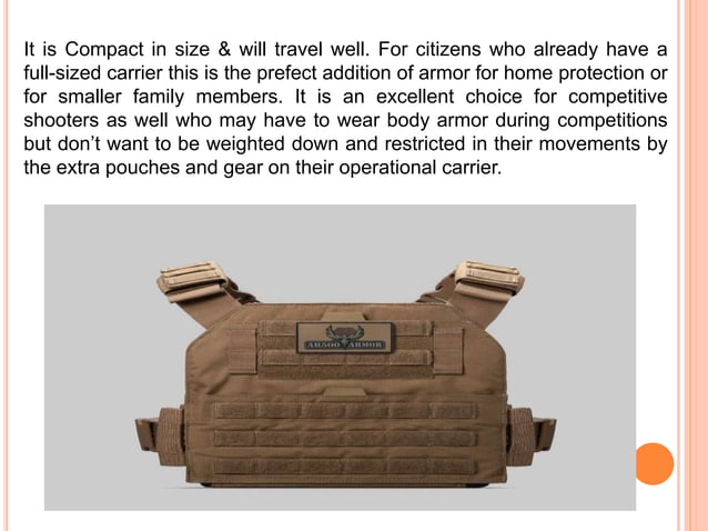 Bullet proof body armor | PPT