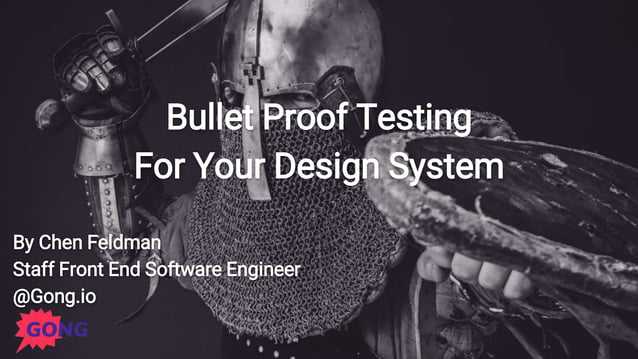 Bulletproof design systems using storybook | PPT