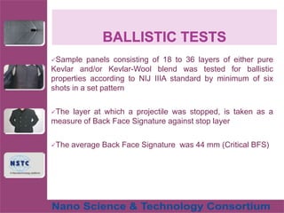 Bullet proof material technology | PPTX