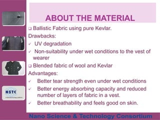 Bullet proof material technology | PPTX