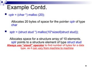 Bullet pts Dyn Mem Alloc.pptghftfhtfytftyft | PPT