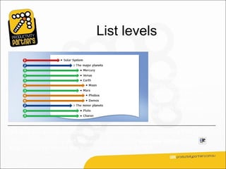 Bullets numbering lists_without_questions | PPT | Desktop Publishing ...