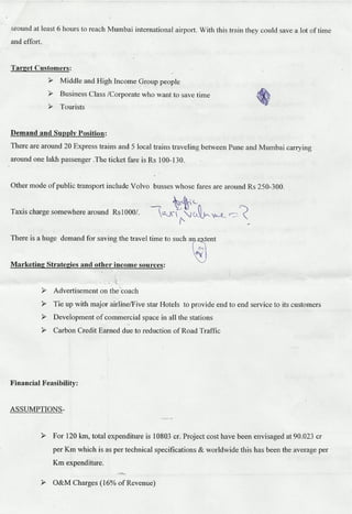 Bullet train case study | PDF