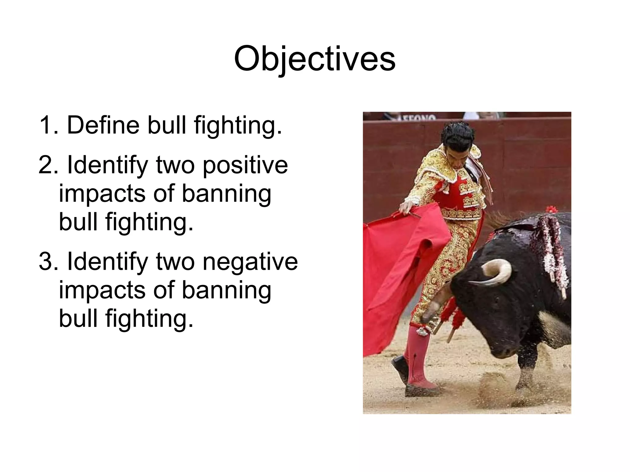 Bullfightingpresentationss | ODP