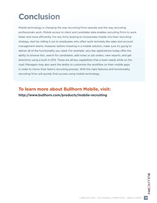 Bullhorn mobilepoweredselling | PDF