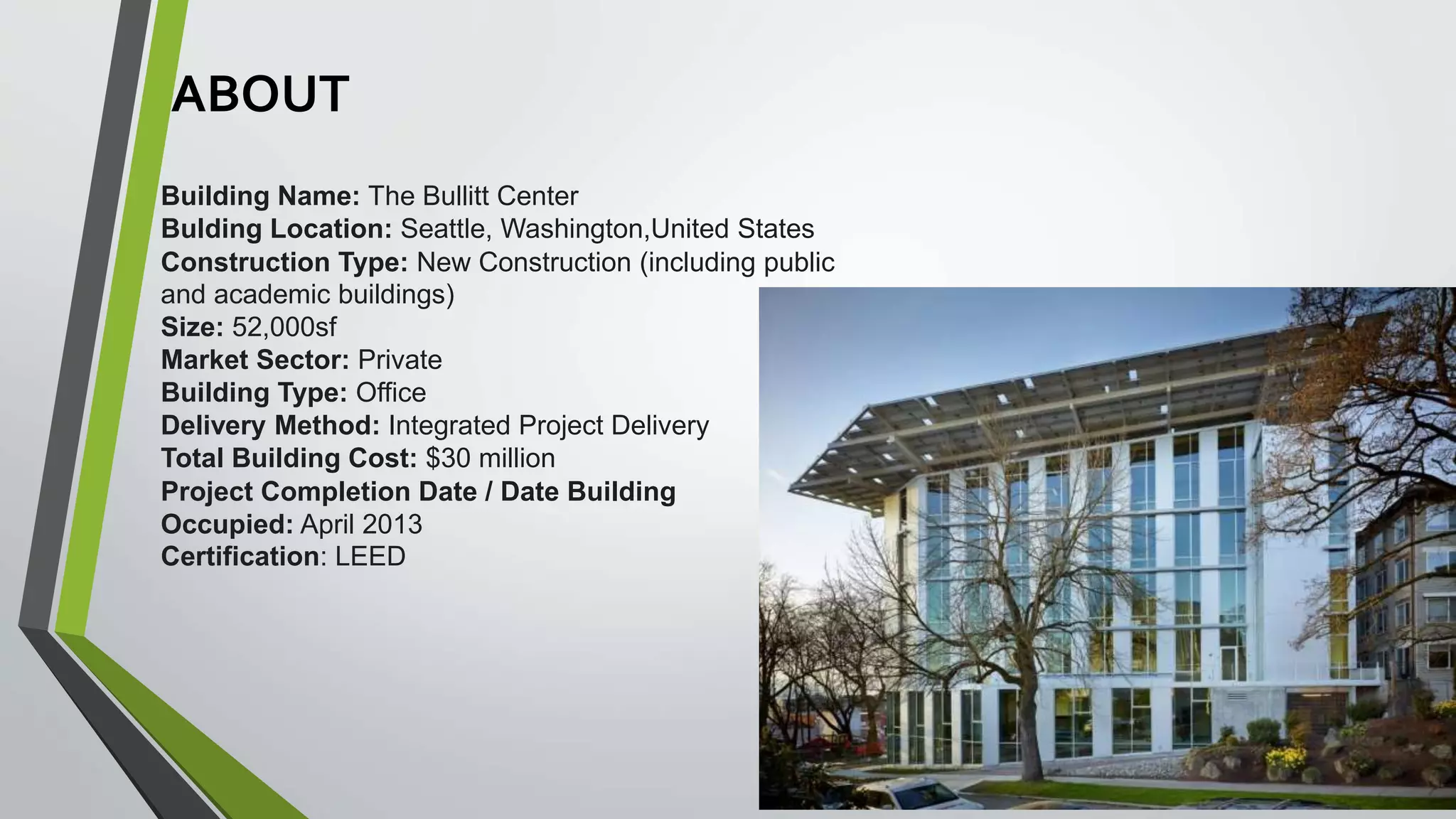 Bullitt center ,seattle | PPTX