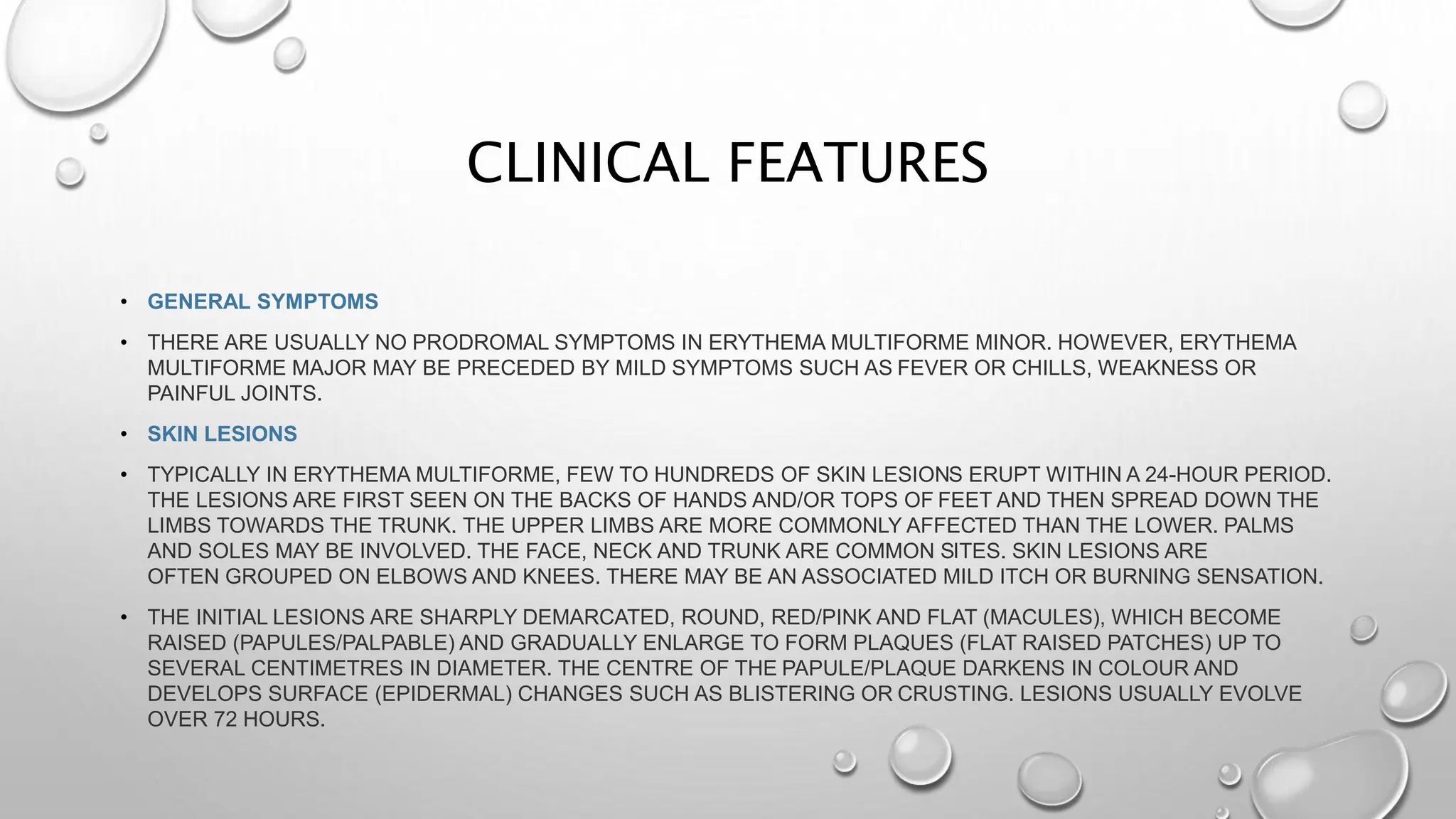 Bullous dermatoses and erythema multiformis | PPT
