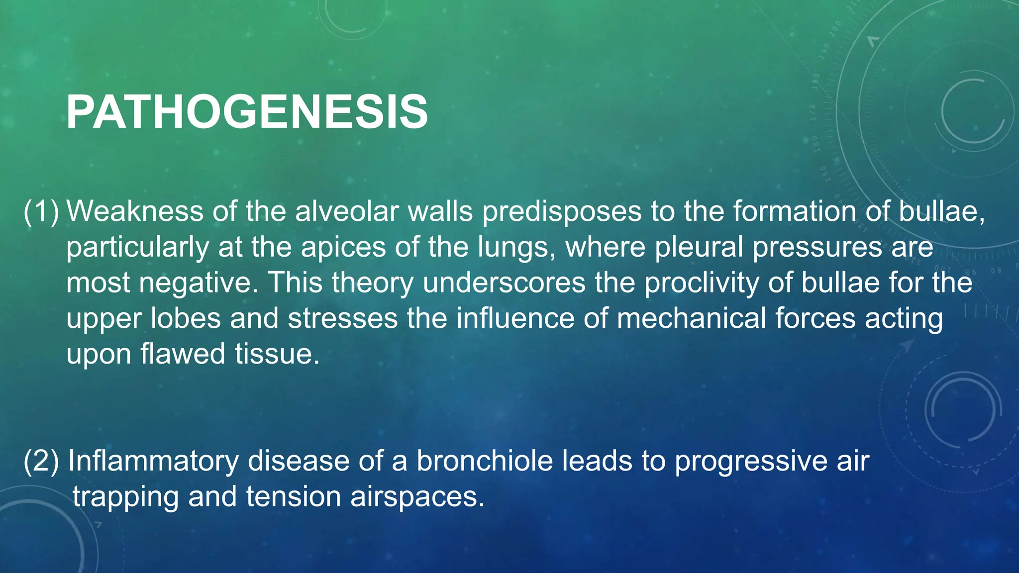 BULLOUS DISEASENOF THE LUNG.pptx high yield topic | PPTX