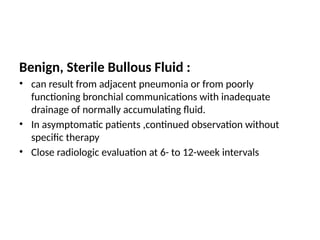 Bullous Disease of the Lung pulmonary medicine | PPTX