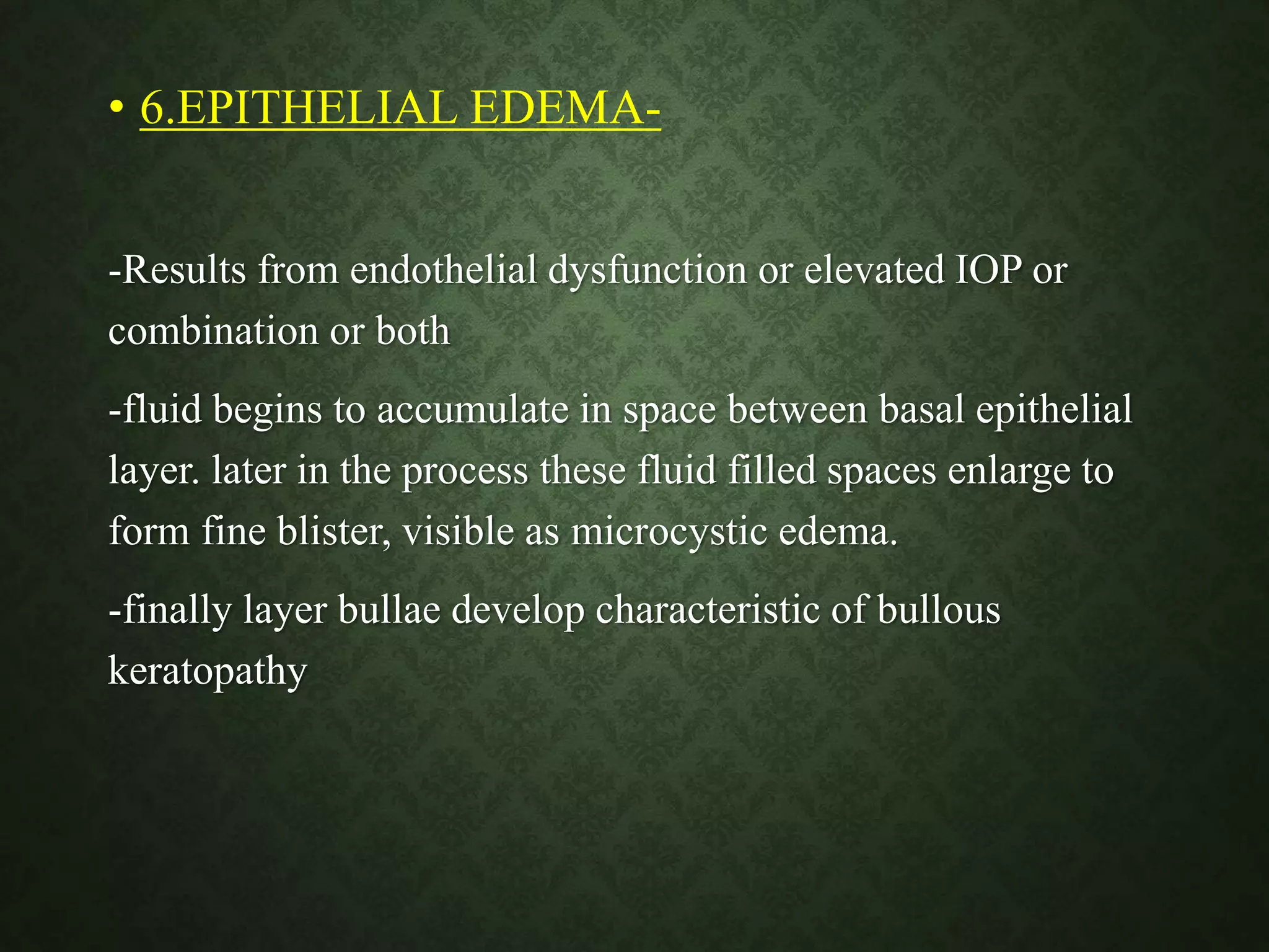 Bullous keratopathy | PPTX