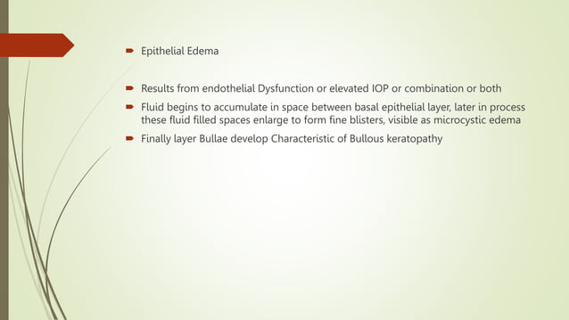 Bullous Keratopathy 1.pptx | Eye and Vision Conditions | Diseases and ...